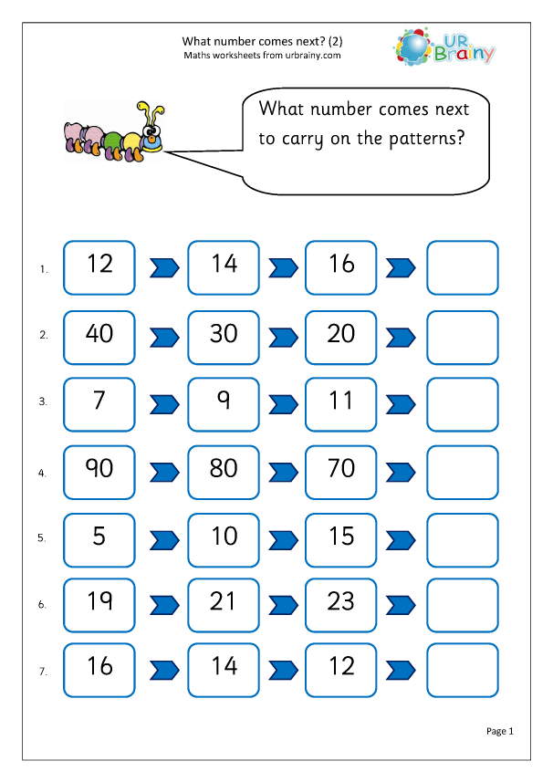 What Number Comes Next 2 Number And Place Value By URBrainy