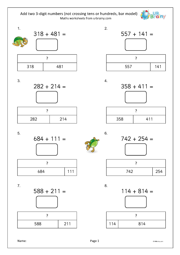 Math Modeling Worksheets