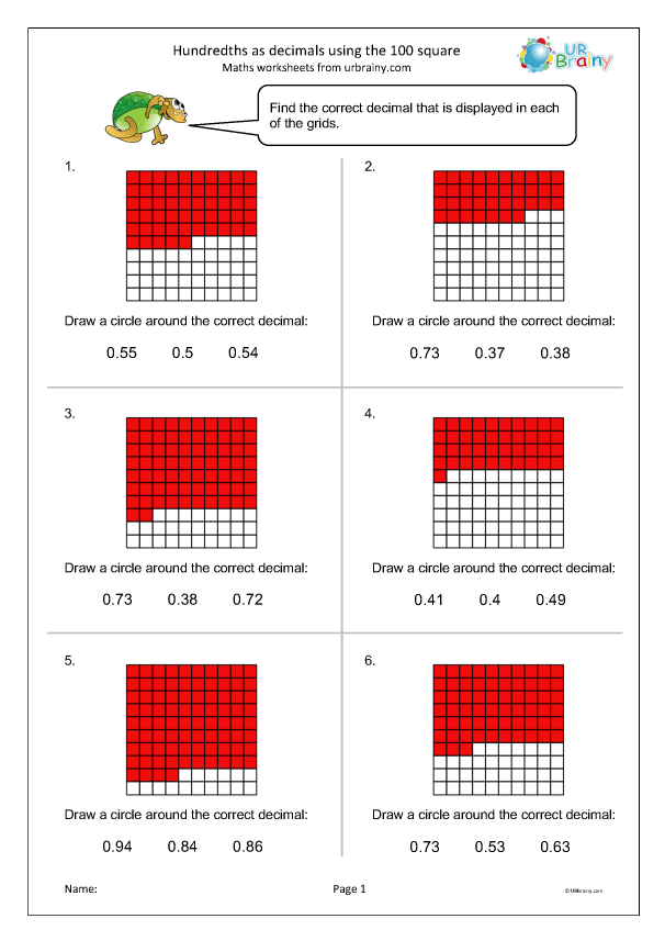 Hundredths
