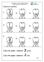 Counting On and Back Maths Worksheets for Early Reception (age 4-5)