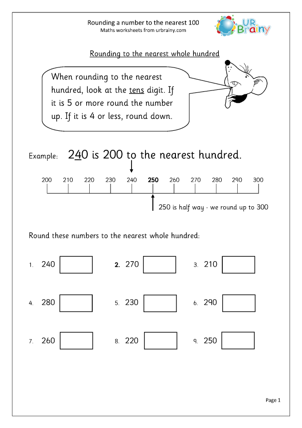 Rounding To The Nearest 100 Number And Place Value By URBrainy