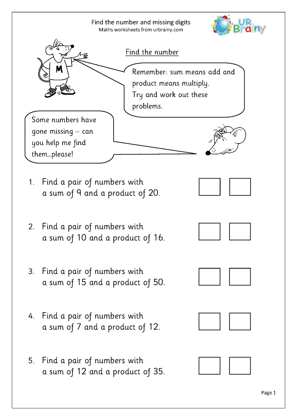Find The Number And Missing Digits Reasoning Problem Solving Maths