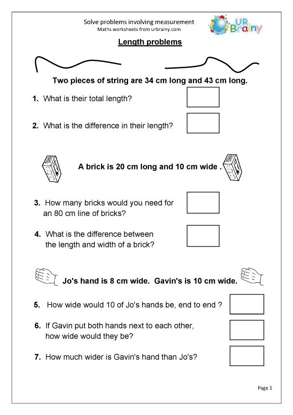 Solve Measurement Problems Measuring And Time Worksheets For Year 3 