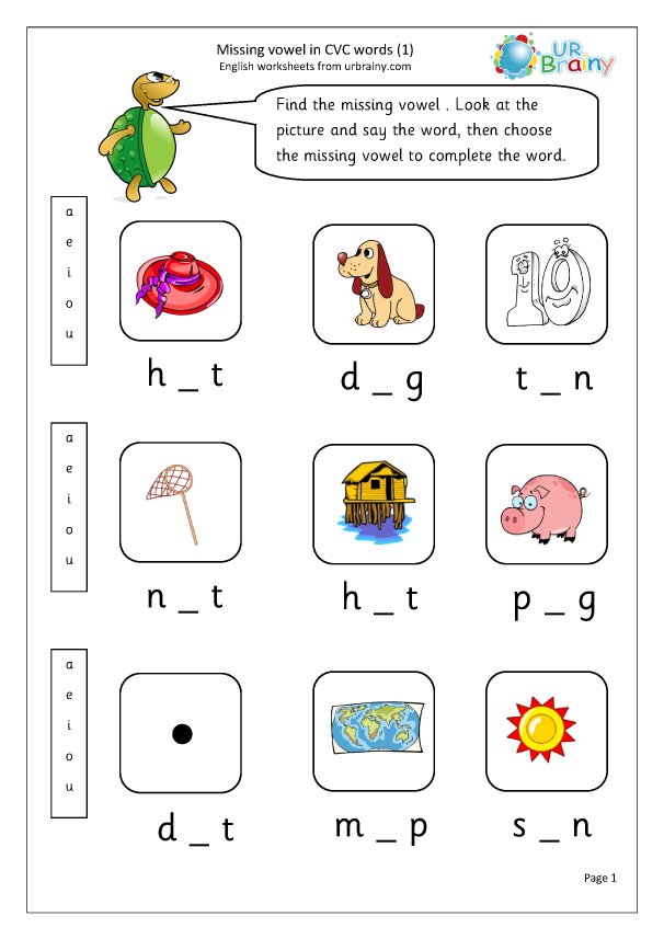 Write The Missing Vowel Worksheets Cvc Words This Reading Mama Images