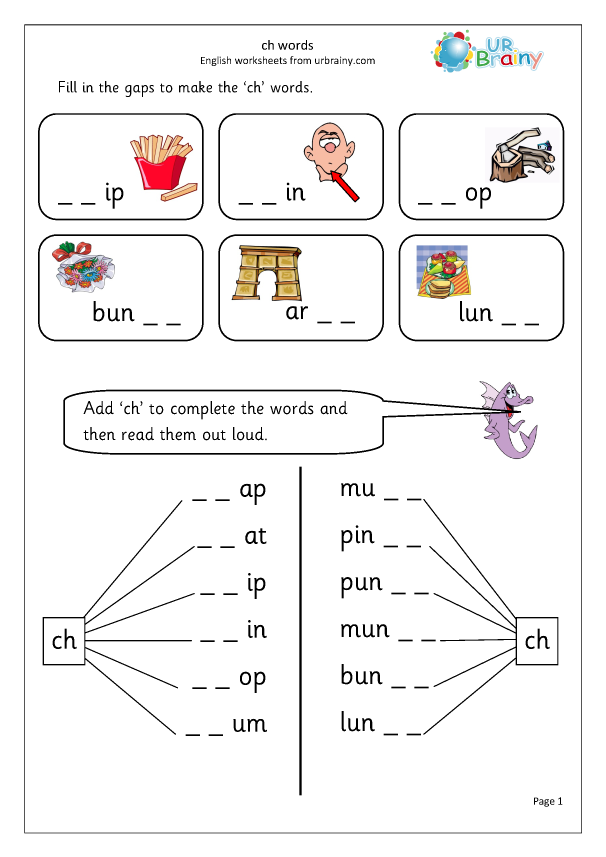 Ch Words Letters And Sounds By URBrainy