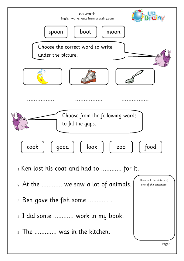 Oo Phonics Worksheets
