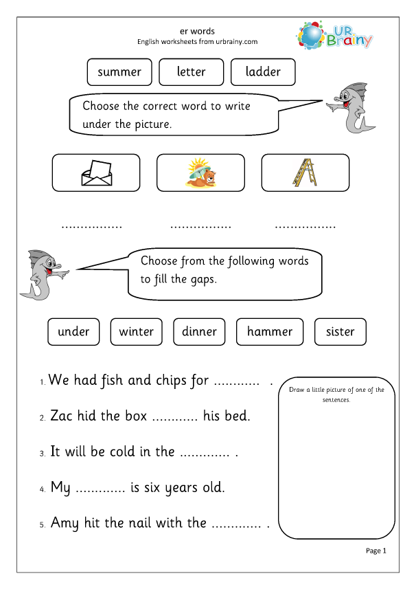Er Words Letters And Sounds By URBrainy