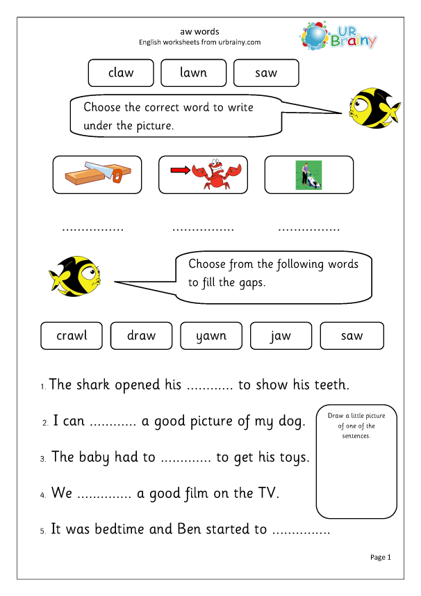 Au Words For Kids