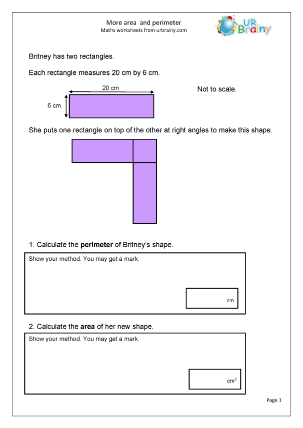 More Area And Perimeter Reasoning Measurement Maths Worksheets For