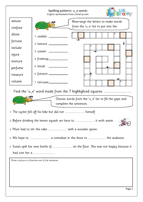 Ue Long U Magic E Worksheets By Mind Body Heart English Tpt Long U