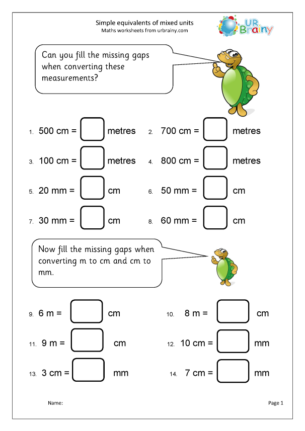 How Are Metric Units Like Place Value Units 3rd Grade Math Worksheets