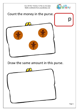 Making amounts from 1p coins - Money Maths Worksheets for Year 1 (age 5 ...