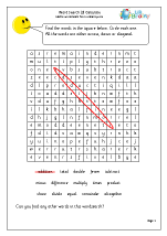 Wet Break/Holiday Activities Maths Worksheets for Further Resources