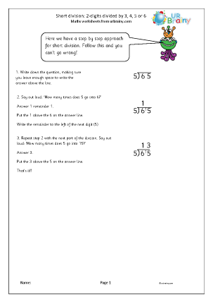 Divide 3-digit numbers by 7 - Division in Year 4 (age 8-9) by URBrainy.com