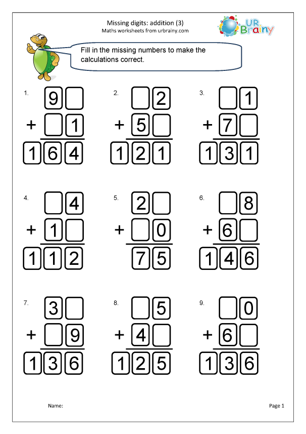 3 Digit Addition Worksheets 0A6
