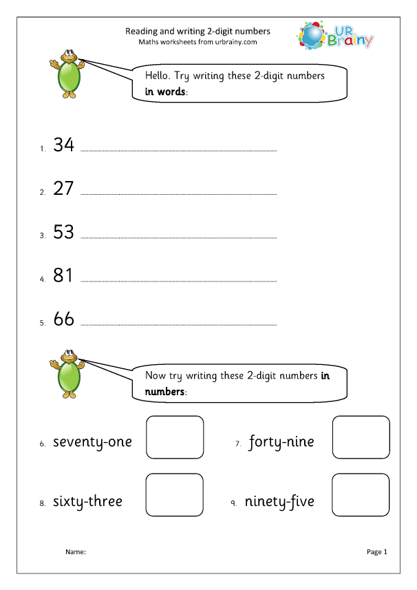 Spelling Numbers Upto 1000 Worksheets Math Worksheets Writing Numbers 