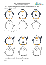 Ordering Numbers Maths Worksheets for Later Reception (age 4-5)