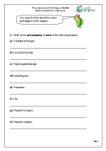 Reasoning: Geometry Maths Worksheets for KS2 Maths SATs Booster