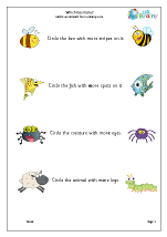 Later Reception Maths Worksheets (age 4-5)