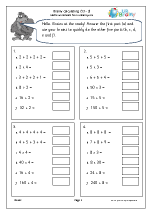 Year 3 Maths Worksheets (age 7-8)