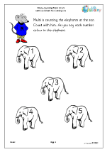 Early Counting Maths Worksheets for Early Reception (age 4-5)