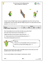 Sport Maths Worksheets for Further Resources