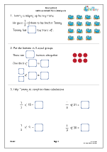 Fraction Worksheets for Year 2 (age 6-7)