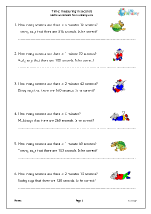 Measuring and Time Worksheets for Year 3 (age 7-8)