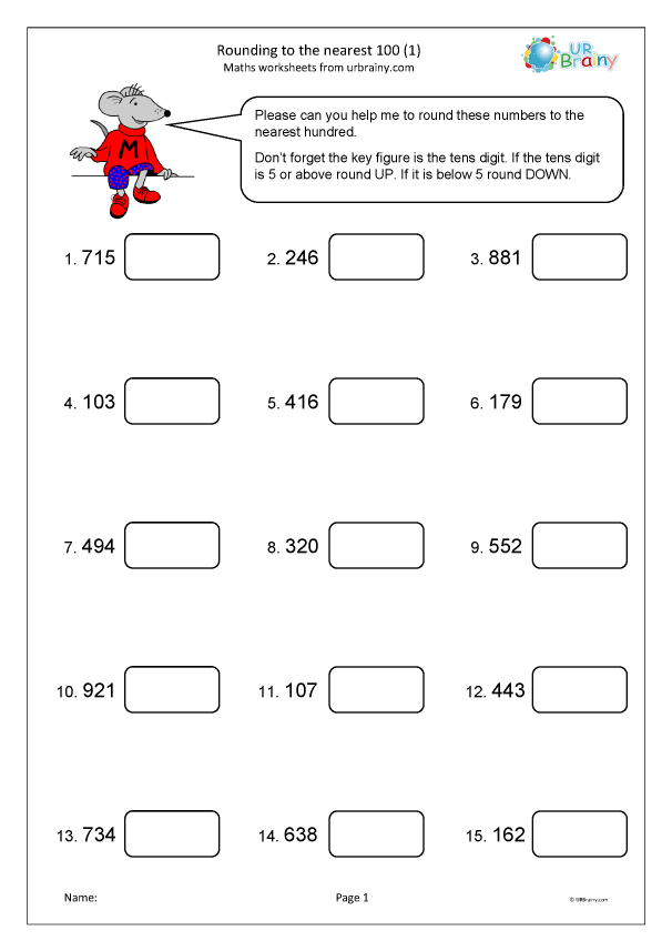 Rounding To The Nearest 100 1 Number And Place Value By URBrainy