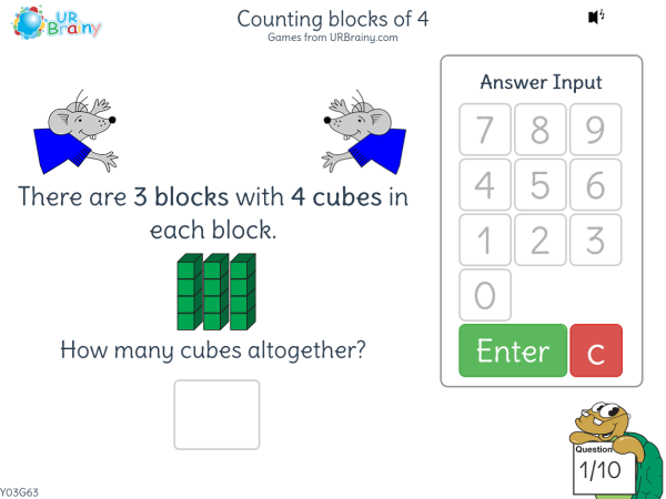 Counting Blocks 1 10 Worksheet Counting Blocks Worksheet For 1st 2nd 