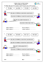 Reasoning/Problem Solving Maths Worksheets for Year 5 (age 9-10)