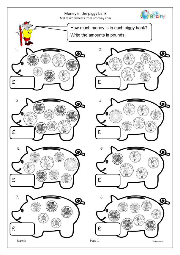 Money In The Piggy Bank Money By URBrainy