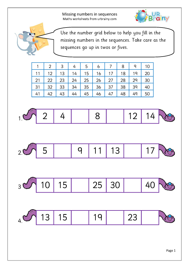 Free Printable Number Sequence Worksheets Thanksgiving Number 