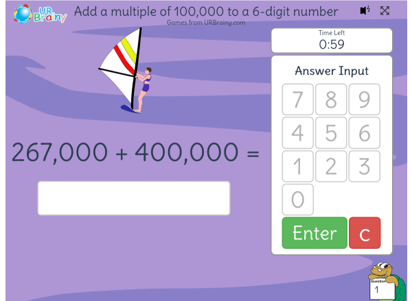 Add A Multiple Of 100 000 To A 6 digit Number Addition Maths Games 