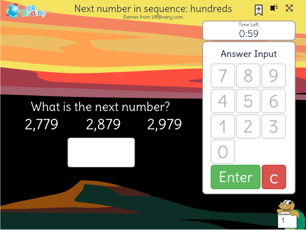 Next Number In Sequence Hundreds timed Number And Place Value By 