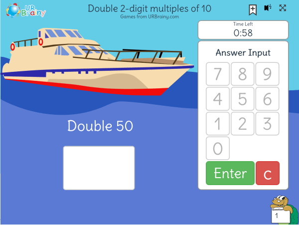 Double 2 digit Multiples Of 10 timed Multiplication Maths Games For 