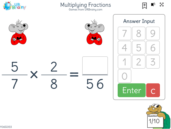 Multiplying Fractions Year 6 Fractions By URBrainy