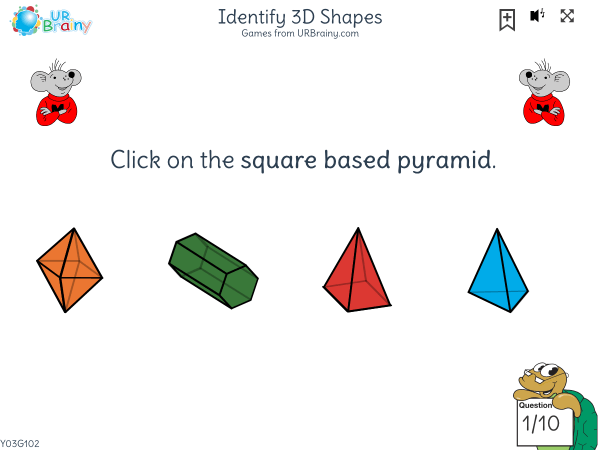Identify 3D Shapes Measurement By URBrainy