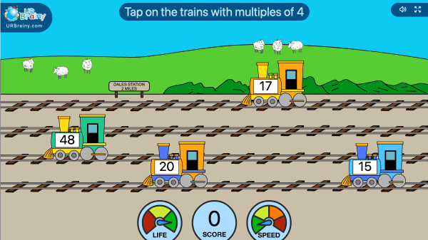 Multiples Of 4 Multiplication Maths Games For Year 3 age 7 8 By 